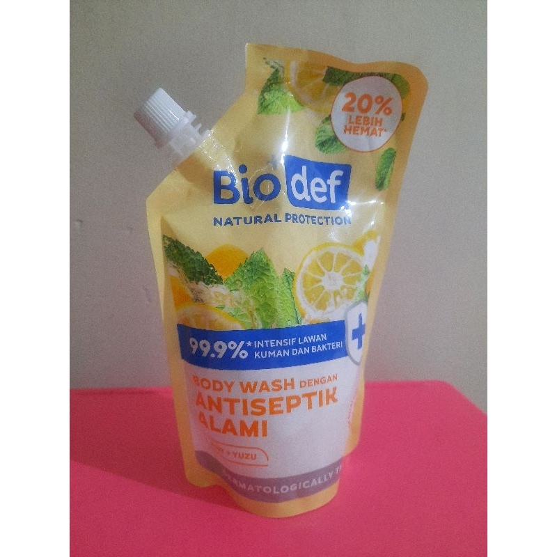 Jual BIODEF BODY WASH dengan anti septik alami MINT + YUZU ISI 400 ML ...