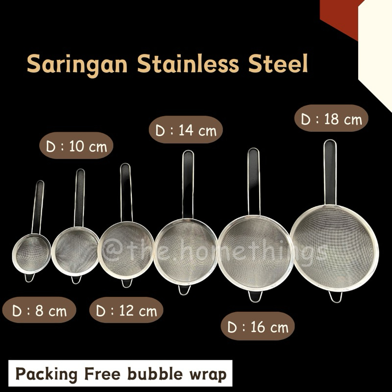 Jual @the.homethings - SARINGAN STAINLESS STEEL / SARINGAN TEH / JUS ...