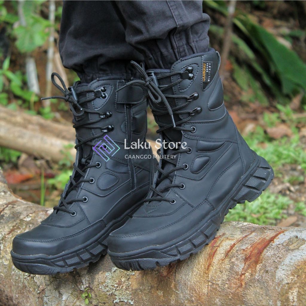 Jual SEPATU PDL SATPAM TNI AU AD POLRI SECURITY TERBARU SAFETY BOOTS ...