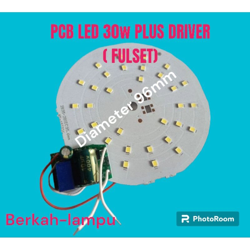 Jual PCB LED PLUS DRIVER 30W BULAT 32 CIP | Shopee Indonesia