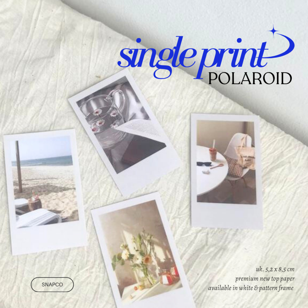 Jual single print cetak foto polaroid premium | snapco | Shopee Indonesia