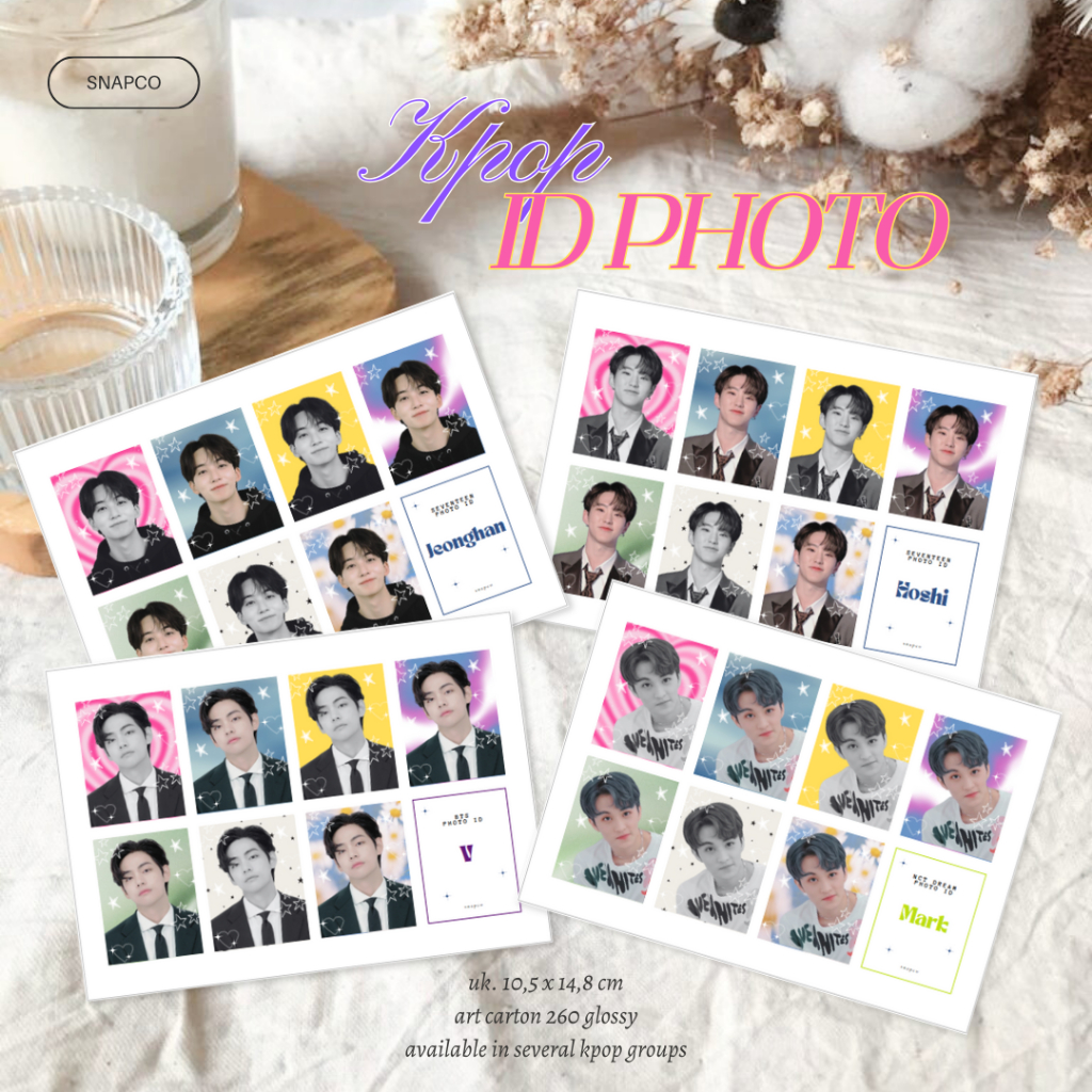 Jual ID PHOTO kpop seventeen bts nct dream nct 127 pas foto | snapco ...