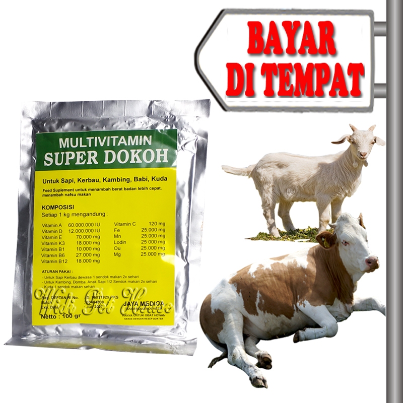 Jual Vitamin Sapi Kambing Kuda Penambah Nafsu Makan Penggemuk ...