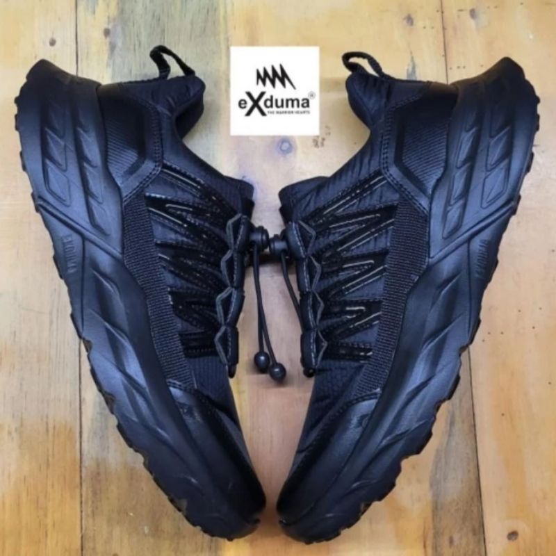 Jual SEPATU RUNNING EXDUMA SUPER BLACK ORIGINAL | Shopee Indonesia
