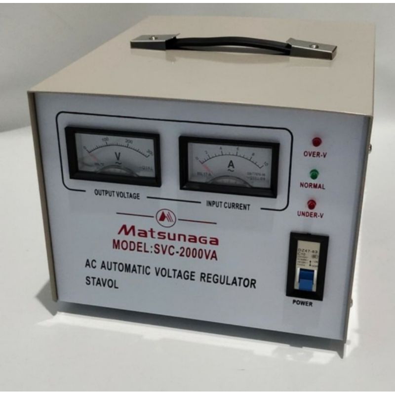 Jual Stabilizer Listrik MATSUNAGA 2000Wat 2000VA 2000Watt | Shopee ...