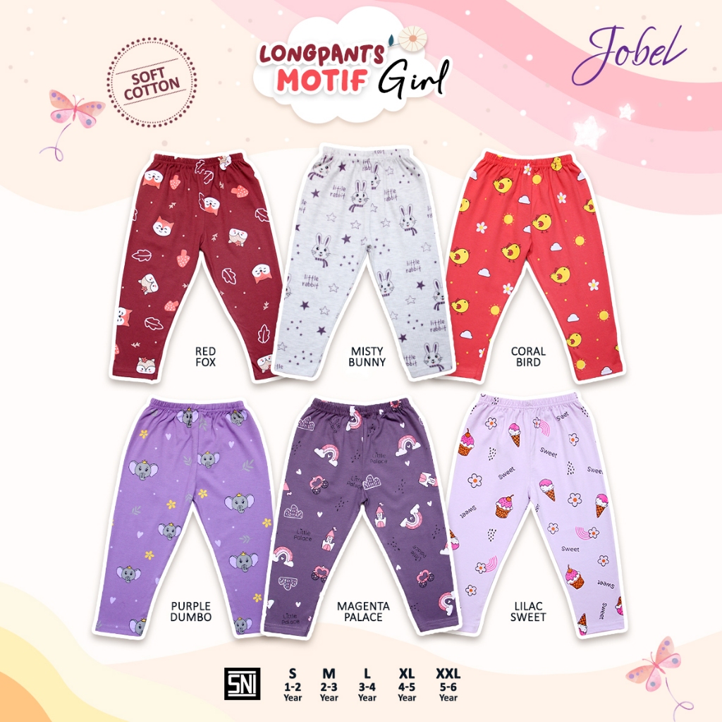 Jual KAZEL Jobel Longpants Motif Girl Vol.3 (1 Pcs) 0-5 Tahun | Shopee Indonesia