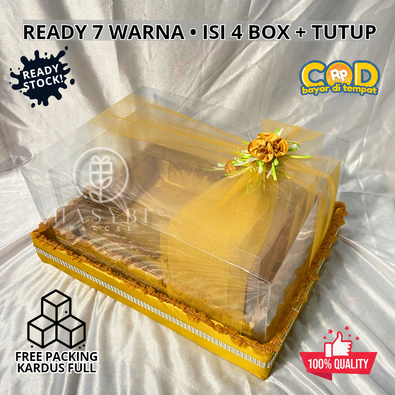 Jual KOTAK HANTARAN PERNIKAHAN SET LENGKAP ISI 4 BOX SESERAHAN PARCEL MIKA KEKINIAN PREMIUM ...