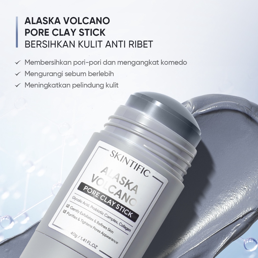 Jual Harga Murah SKINTIFIC Masker Komedo Volcano Pore Clay Mask Stick ...