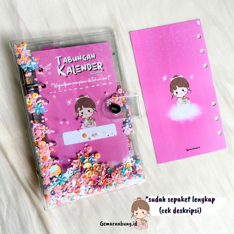 Jual Paket Binder Keuangan Lengkap A6, Binder Nabung kalender setahun ...