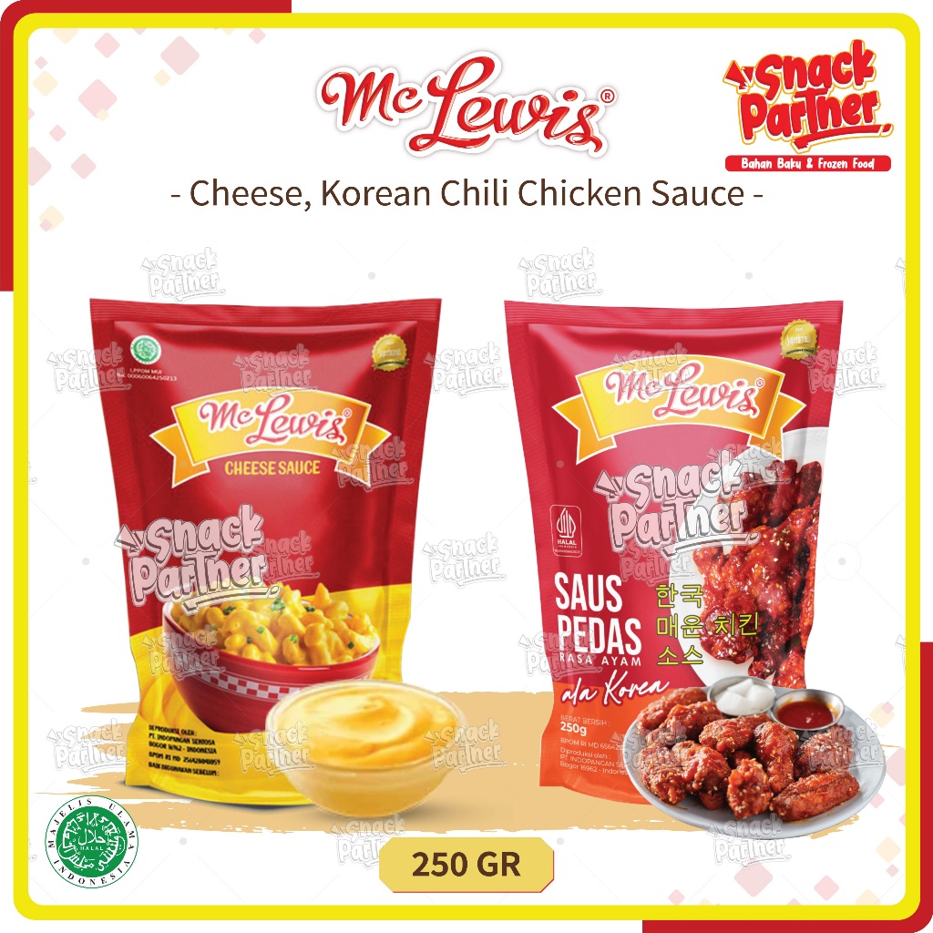 Jual MC LEWIS 250 GR - Cheese, Korean Chili Chicken Sauce - Saos Saus ...