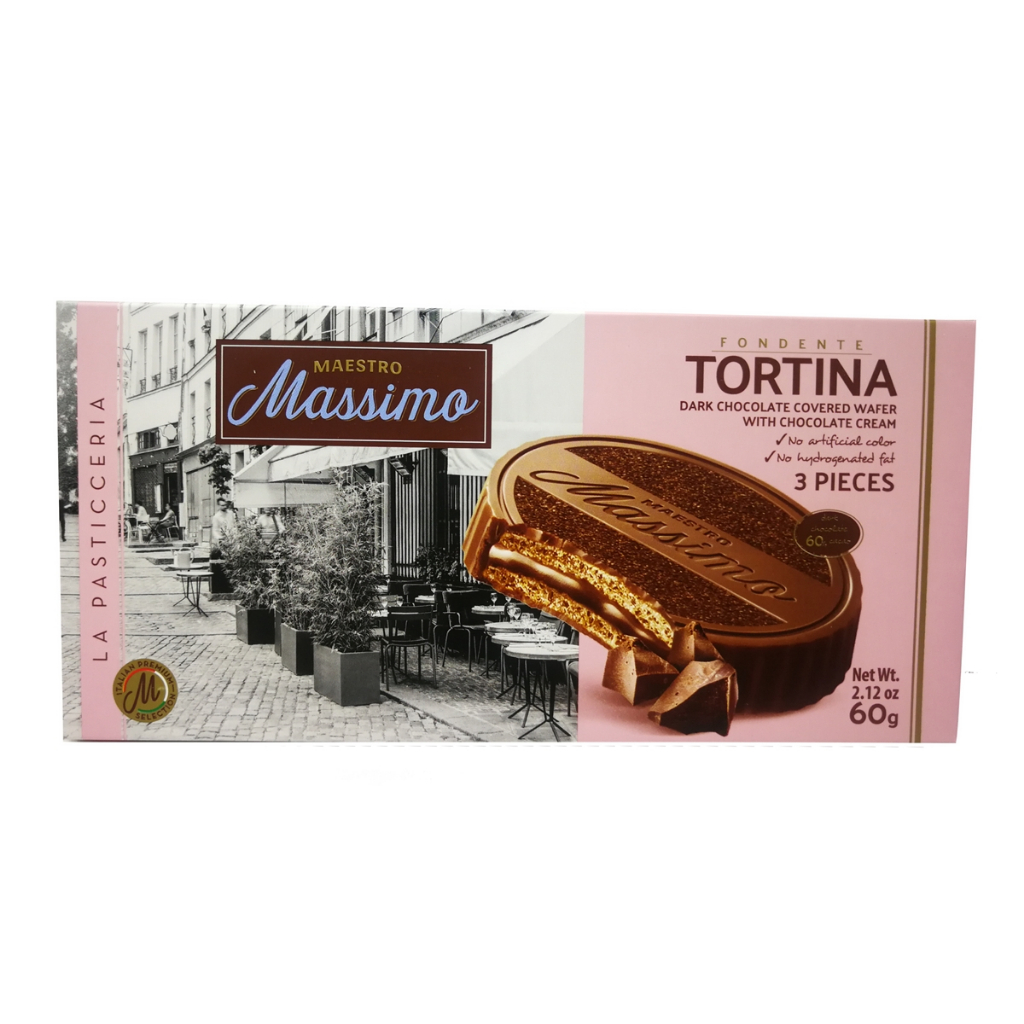 Jual Maestro Massimo Tortina Dark Choco / Milk Choco 60g | Shopee Indonesia
