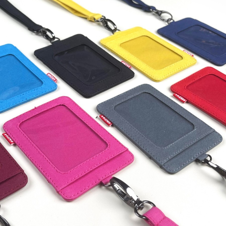 Jual ID card holder name tag lanyard dompet kartu gantung kalung polos ...