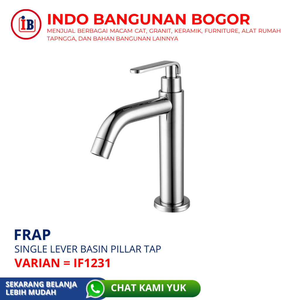 Jual FRAP KRAN WESTAFEL SINGLE LEVER BASIN PILLAR TAP IF1231 | Shopee Indonesia
