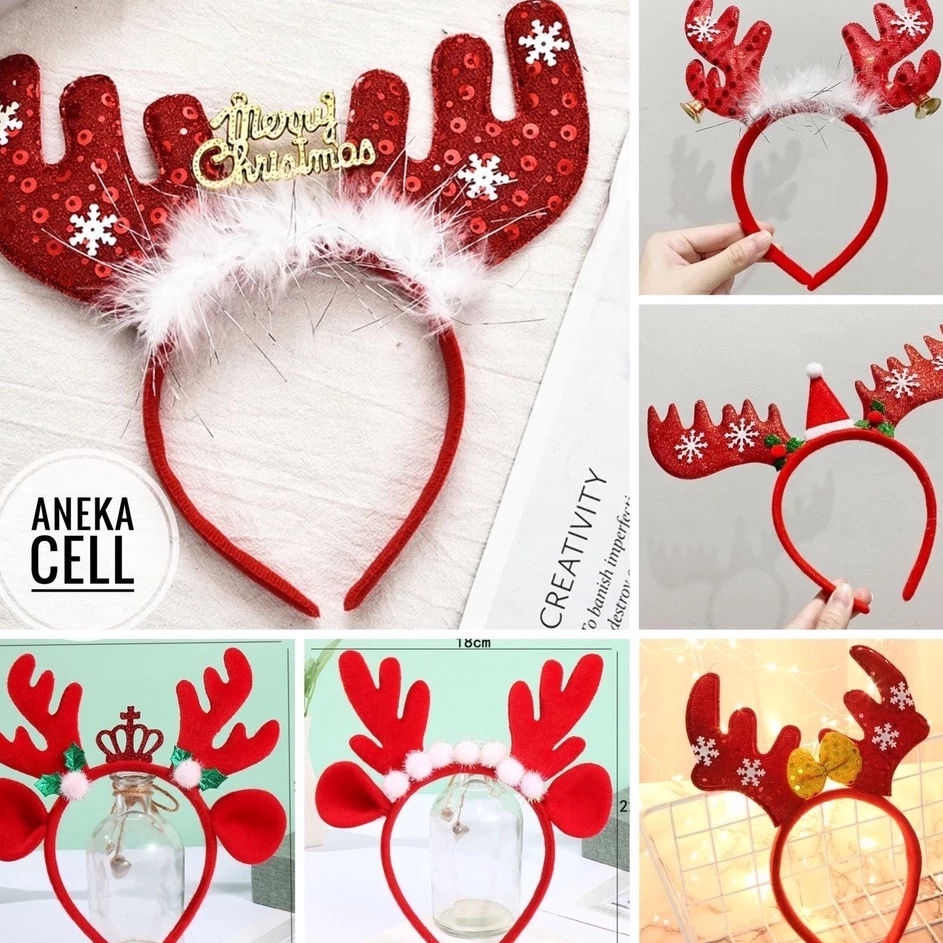 Jual [KODE CC6K9] Bando Natal LED Bintang Dewasa Dan Topi ALL SIZE ...