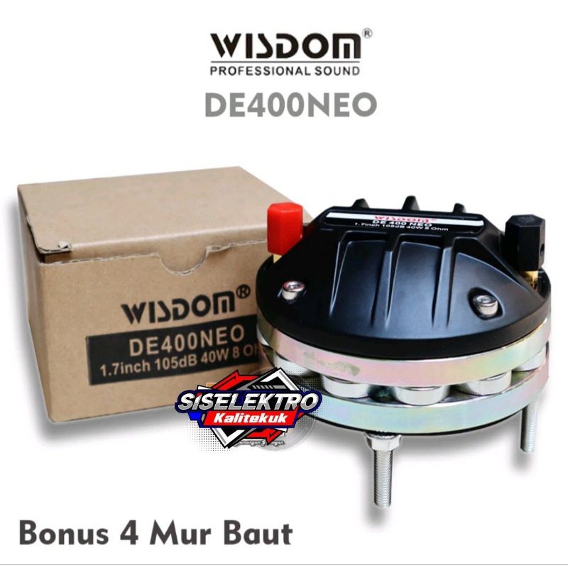 Jual Driver Tweeter WISDOM DE-400 NEO DE400 NEO | Shopee Indonesia