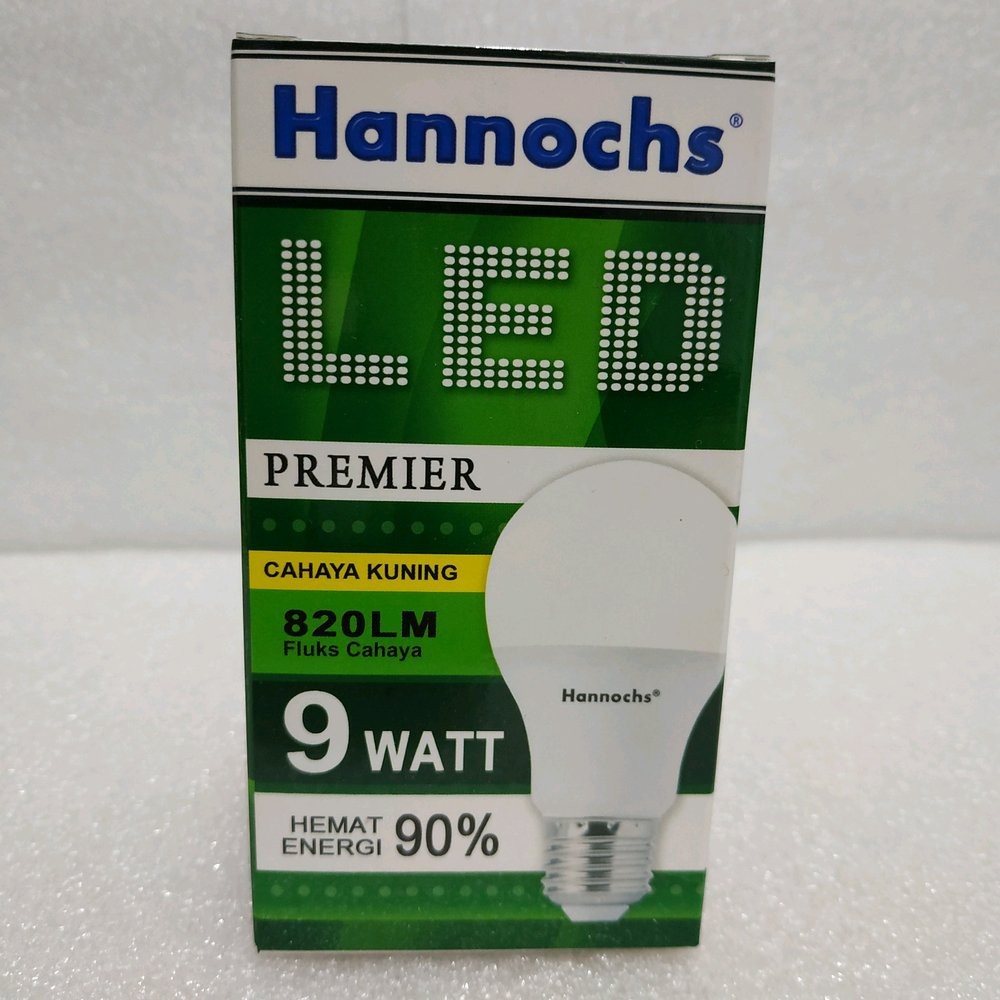 Jual Lampu Led Hannochs 9w Premier 9 watt bulb bohlam KUNING WARM WHITE ...