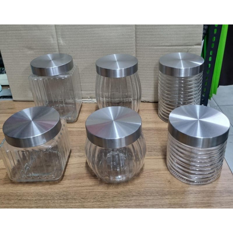 Jual Vita Stoples Toples Kaca Bahan Kaca Tebal Tutup Putar Stainless ...