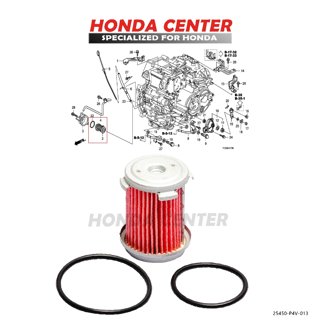 Jual Filter Saringan Oli Matik Matic Cvt Honda Brio Brv Civic Crv Turbo ...