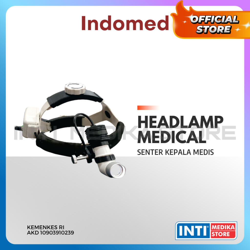 Jual INDOMED - Head Lamp Surgical / Senter Kepala / Headlamp | Shopee ...