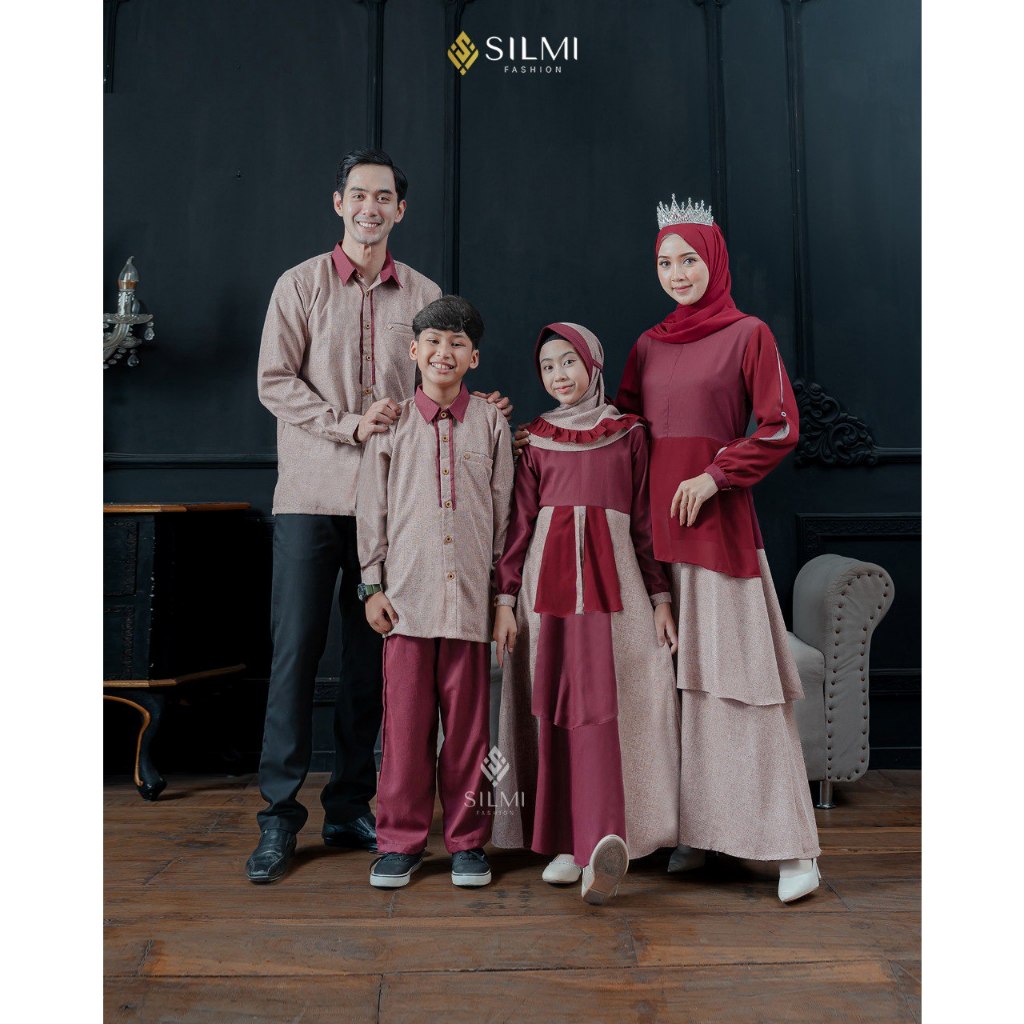 Jual SARIMBIT TERBARU 2024 INGGAR FAMILY CHERRY RED BY SILMI FASHION // SETELAN PAKAIAN SERAGAM ...