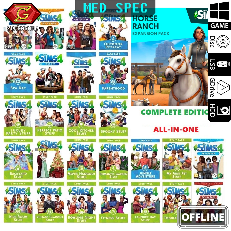 Jual THE SIMS Ultimate Collection Full Pack Complete All DLC Expansions ...