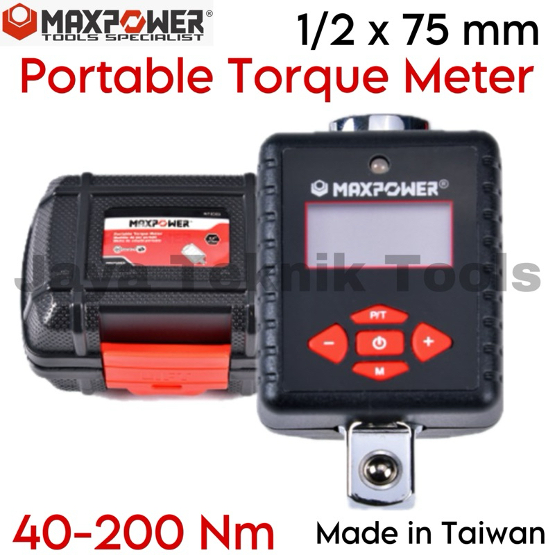 Jual Portable Torque Meter Maxpower Pengukur Torsi Alat Ukur 40 200 Nm ...