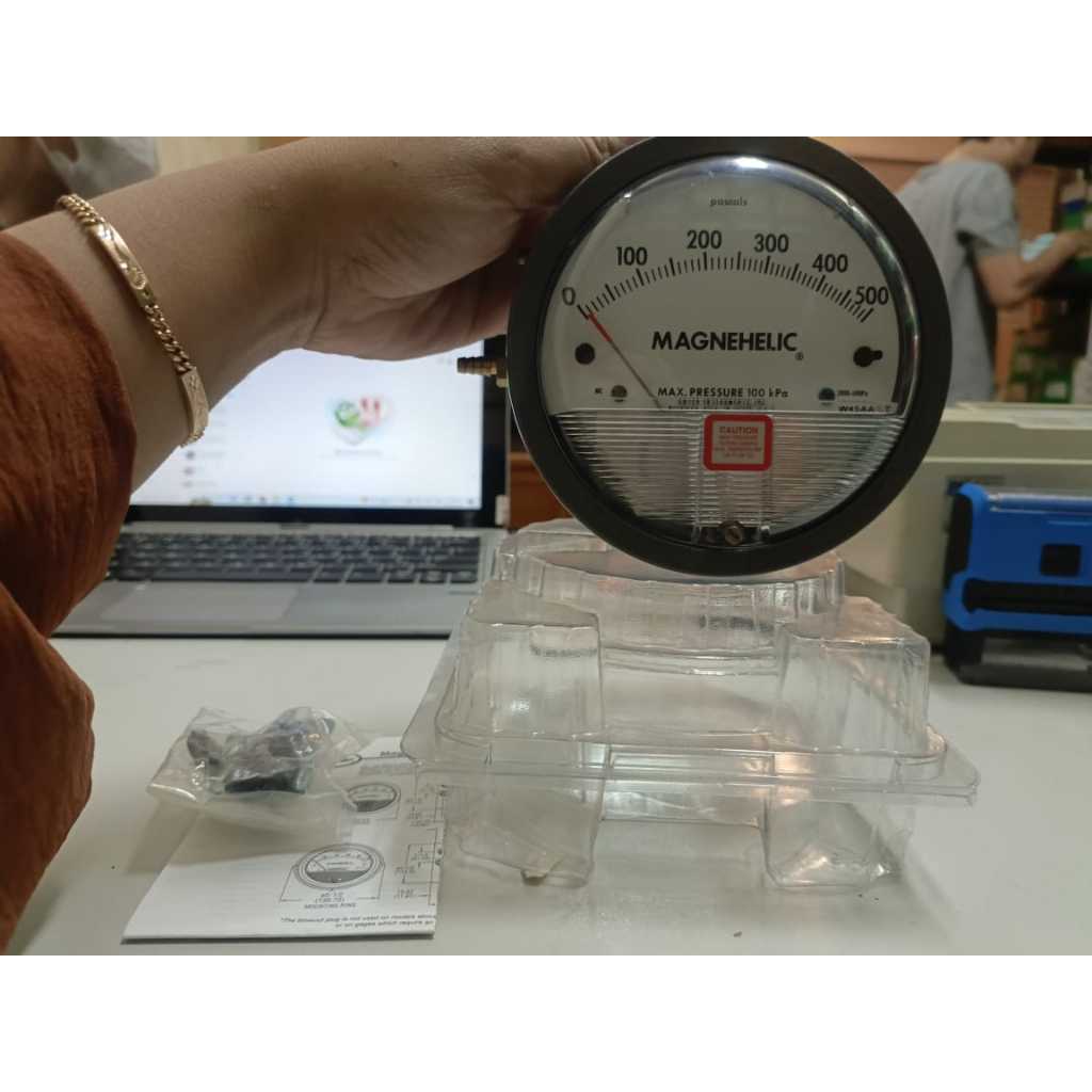 Jual MAGNEHELIC PRESSURE GAUGE DWYER 0-500 Pascal Max.Pressure 100 kPa ...