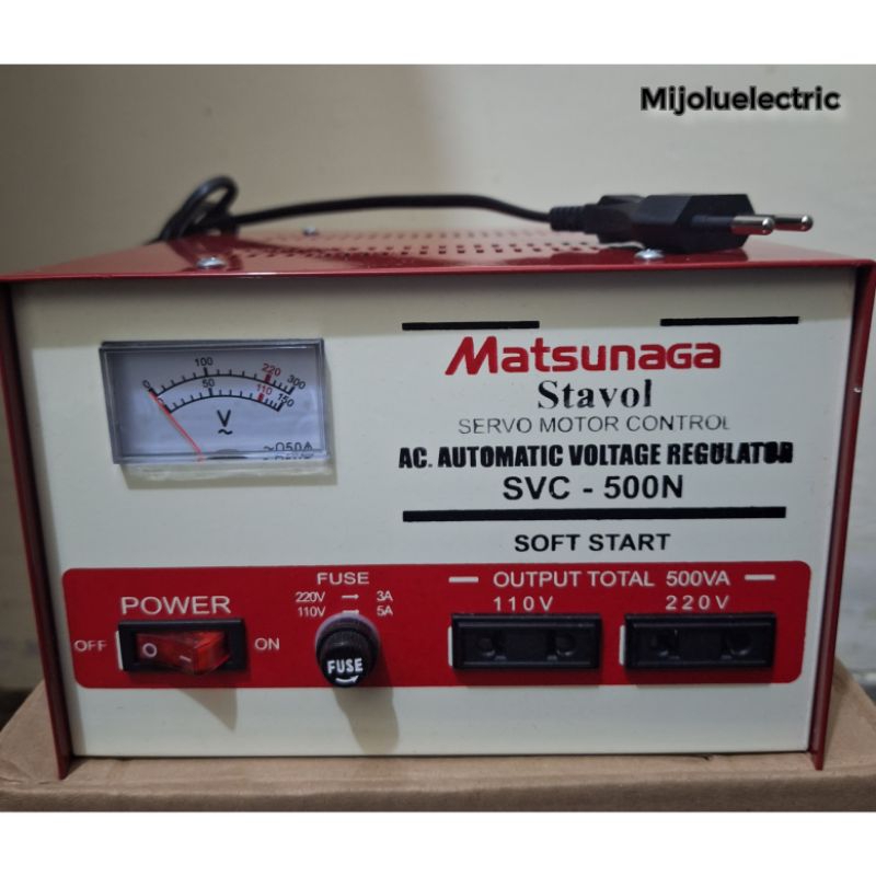 Jual Stabilizer Matsunaga 500W/1000W SVC 500W/1000W Stabilizer 500volt/1000volt / stavol ...