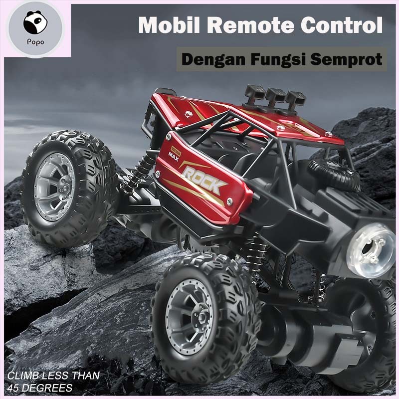 Jual Mainan Mobil Remote Control off-Road Climbing Car RC Rock Dengan Fungsi Semprot 2WD ...