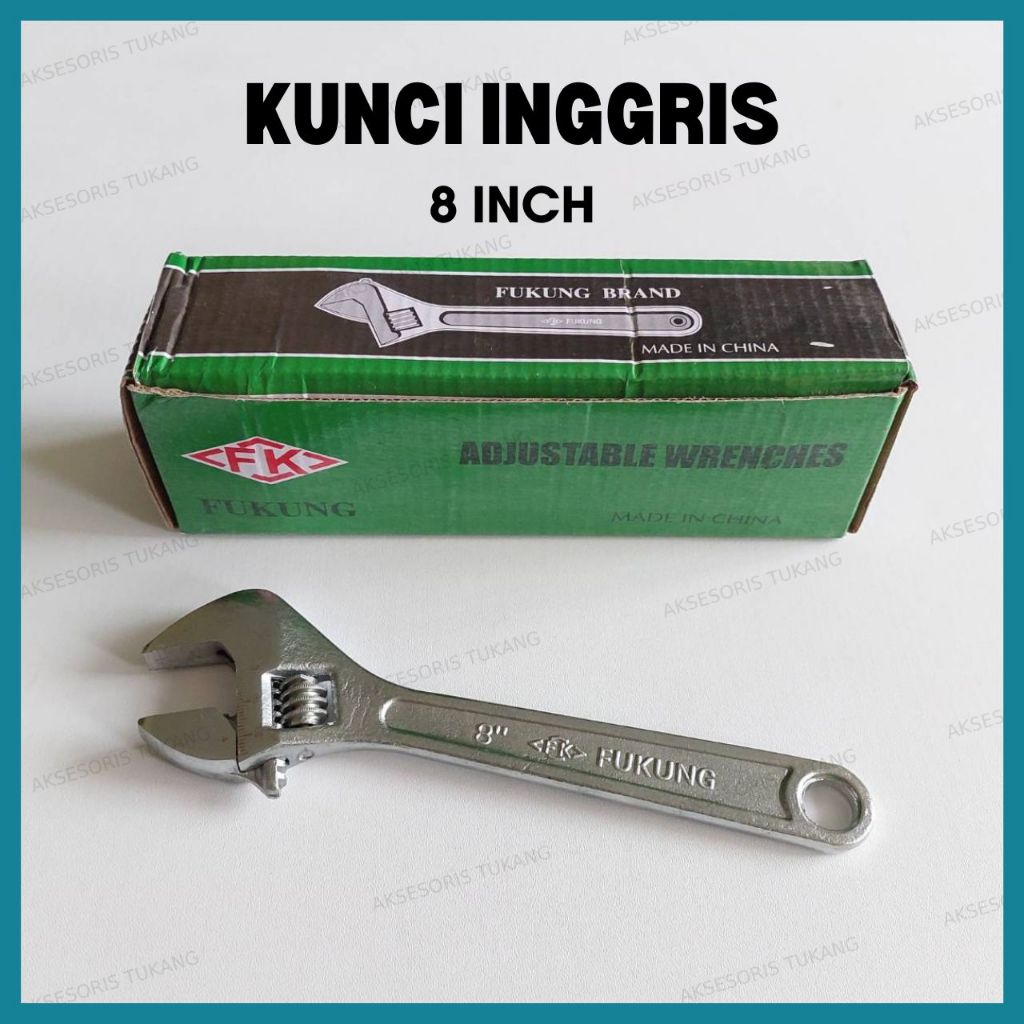 Jual Kunci Inggris Fukung 8 Inch Adjustable Wrench 8" Inci | Shopee ...