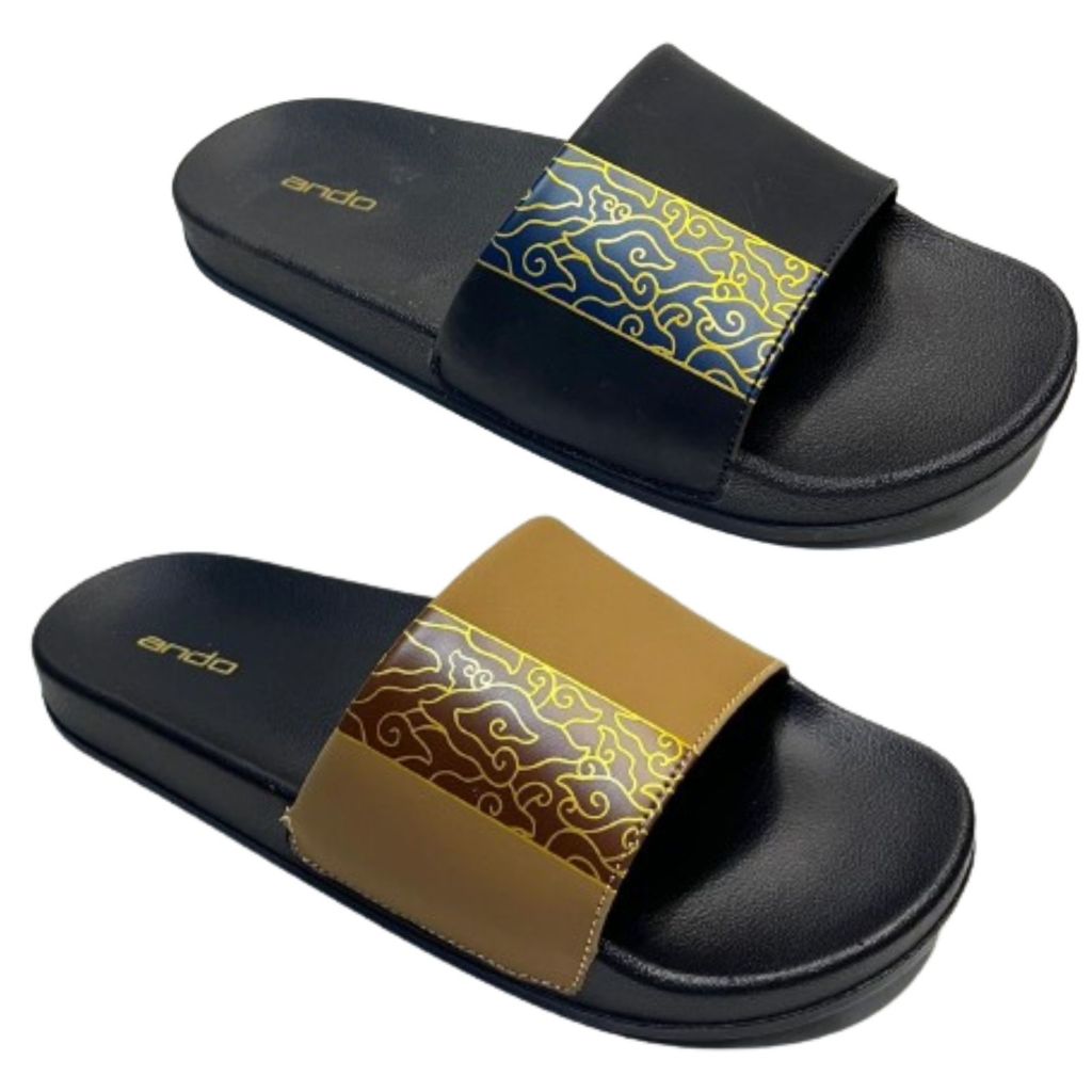 Jual Sandal Ando Slop Slide Slip On Karet Anti Slip Antri Air Sandal ...