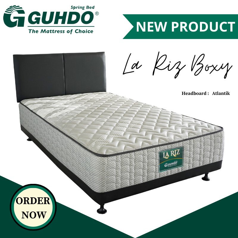 Jual Full Set Kasur Boxy Guhdo La Riz Headboard Atlantik | Shopee Indonesia