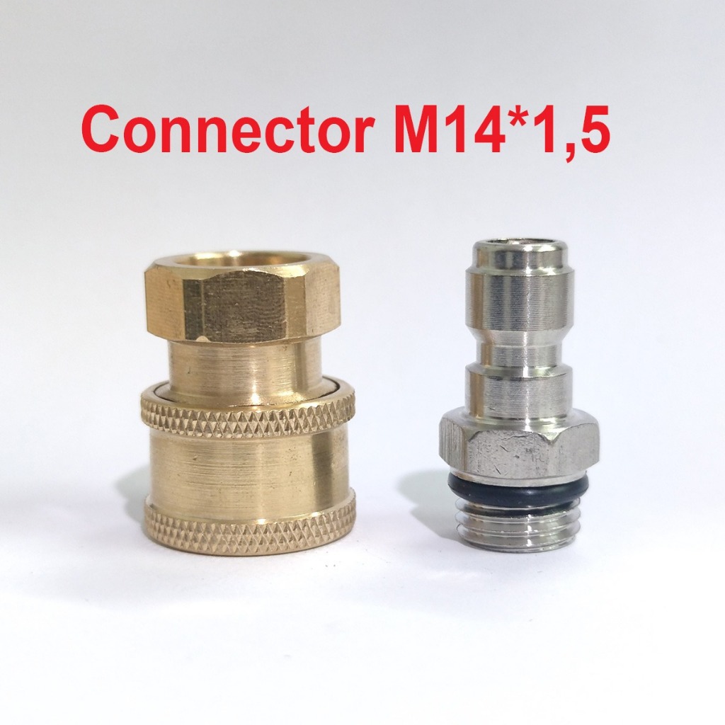 Jual Coupler nepel angin adaptor M22 1/4 Male M14X1.5 Female Male ...