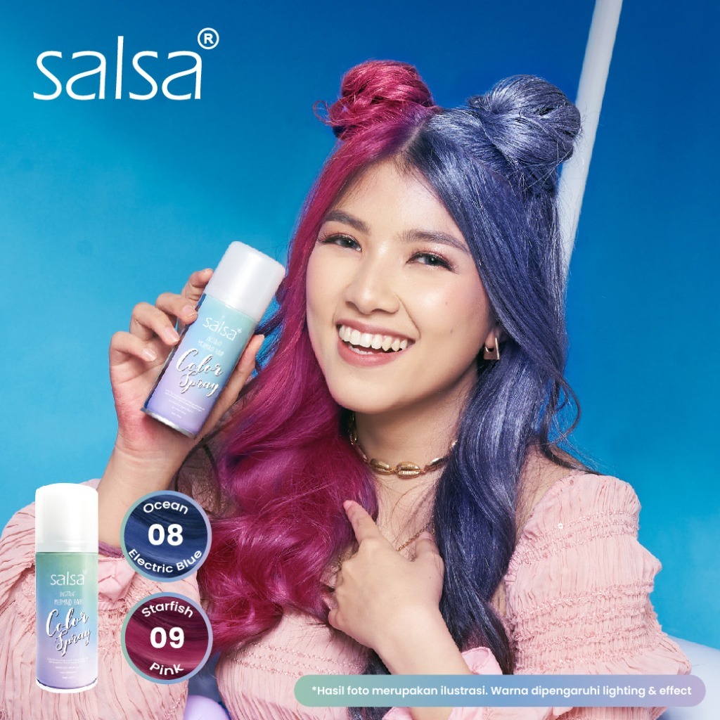 Jual SALSA INSTANT HAIR COLOR SPRAY | Shopee Indonesia