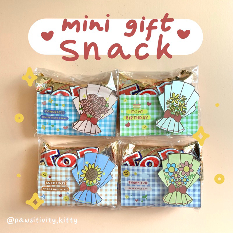 Jual Mini Gift Snack Popup Flower Care Thank You Birthday Graduation ...
