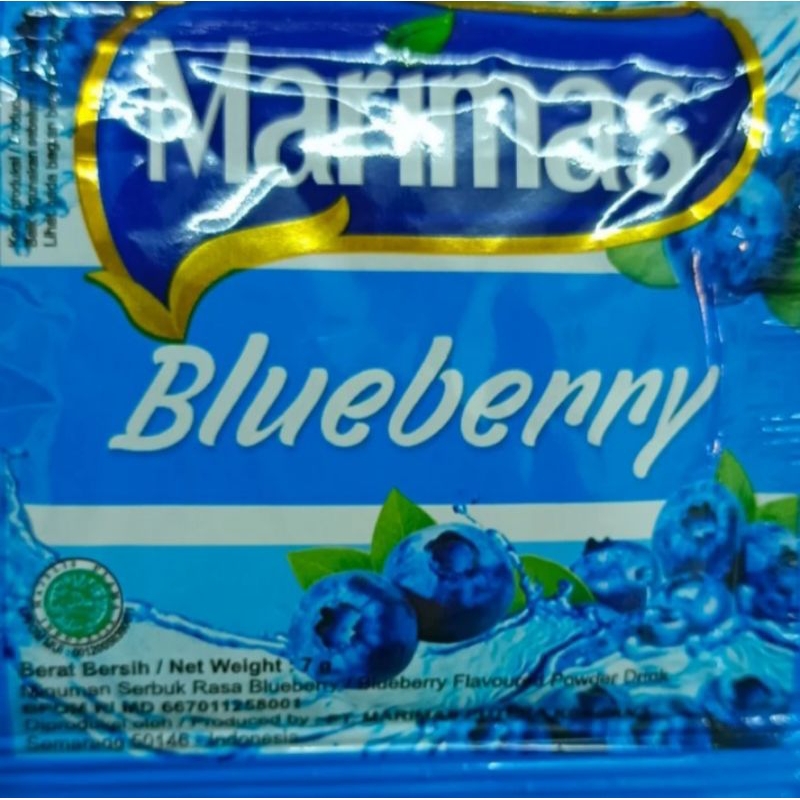 Jual marimas blueberry 1 renceng isi 10 bungkus | Shopee Indonesia