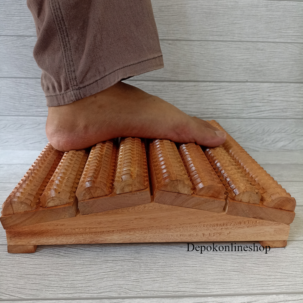 Jual Alat Pijat Refleksi Terapi Telapak Kaki Kayu Alas Papan Akupuntur ...