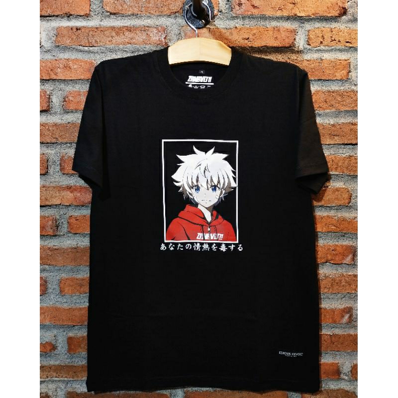 Jual Kaos Original Zeroun Revolt KILLUA (HITAM) | Shopee Indonesia