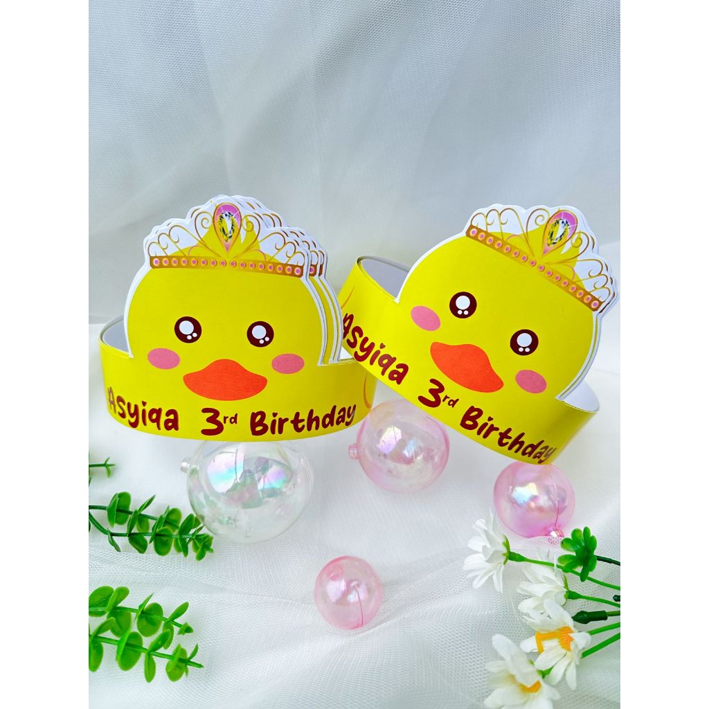 Jual Bebek Duck Party Topi Ulang Tahun Anak / Hiasan Kepala Birthday ...