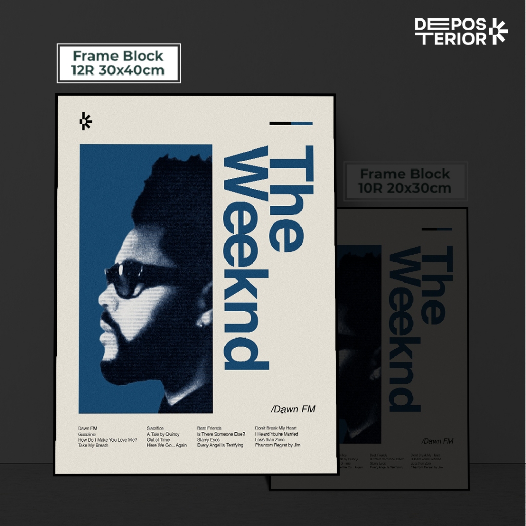 Jual Poster The Weeknd - Dawn FM Cover Album Frameblock | Shopee Indonesia