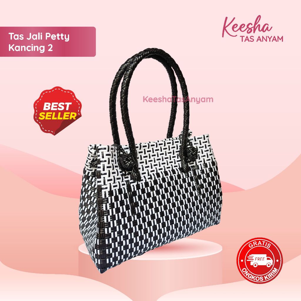 Jual Tas Anyaman Plastik Jali Jali Petty Kancing 2 Hand Made Sling Bag ...