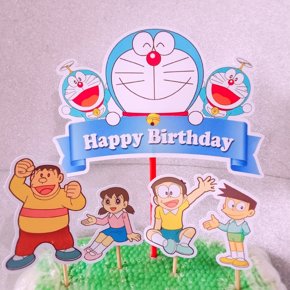 Jual Topper Doraemon Custom Foto untuk Hiasan Kue Ulang Tahun Anak ...