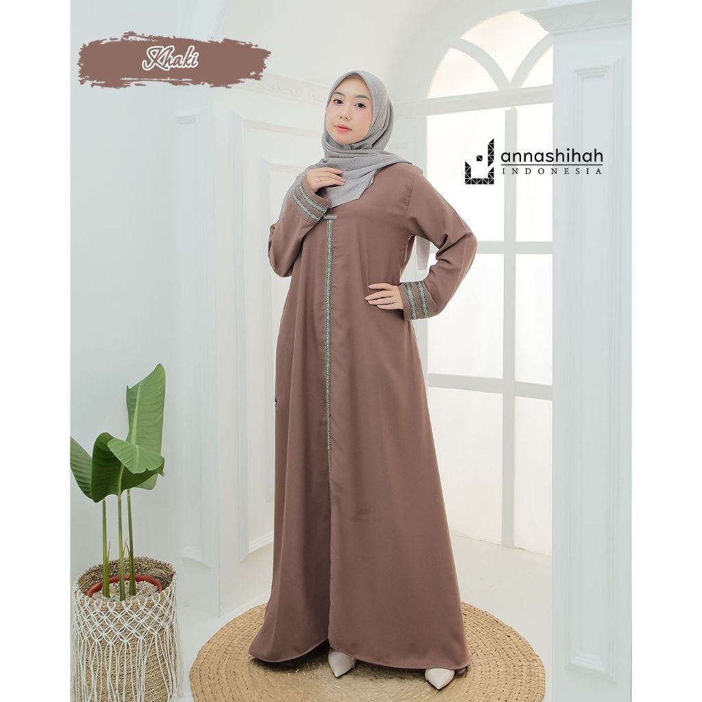 Jual ABAYA HITAM POLOS INAYA LIST PITA QATAR EXSLUSIVE ANNASIHAH/COD ...