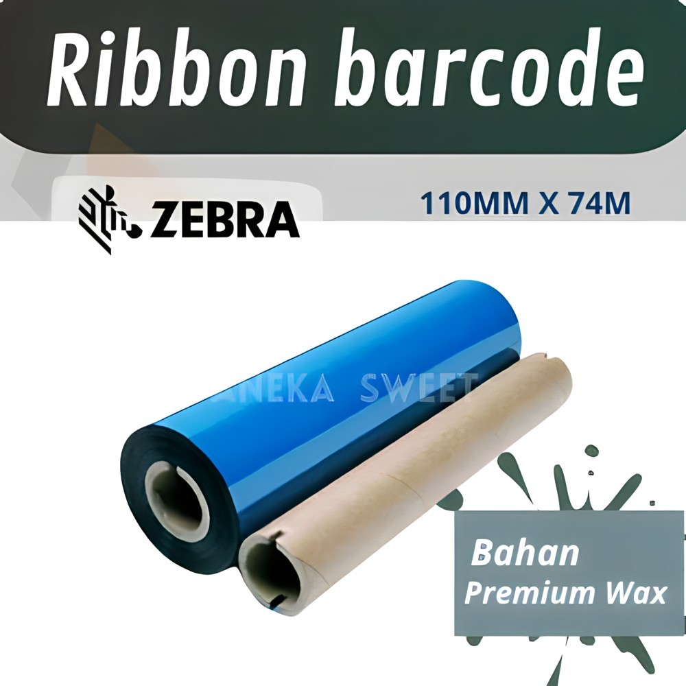 Jual Ribbon Premium Wax 110mm x 74m ( Face Out ) Doubel Core / Tinta ...