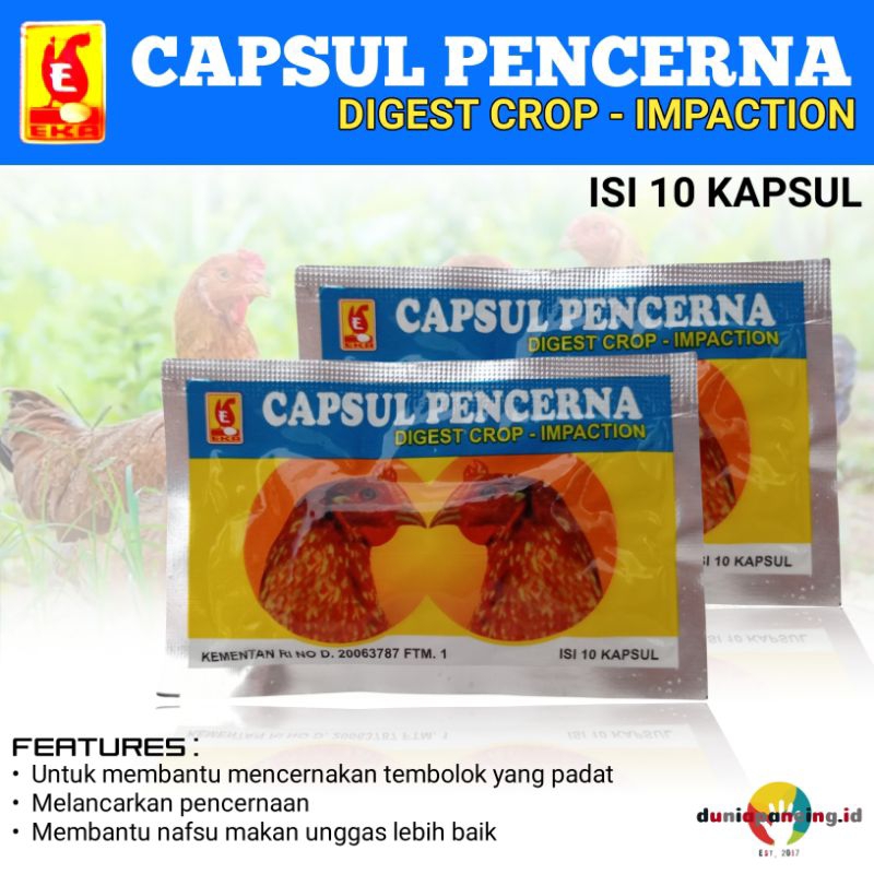 Jual Kapsul pencerna tembolok ayam isi 10 kapsul capsul pencerna ...