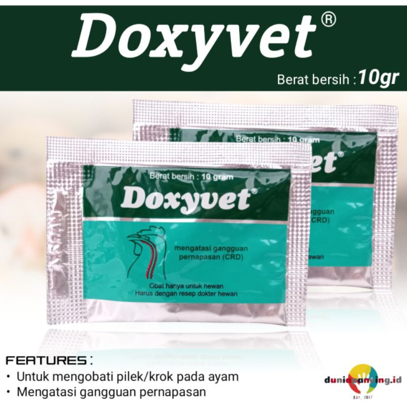 Jual Obat ayam Doxyvet isi 10gr obat gangguan pernapasan pada ayam CRD ...
