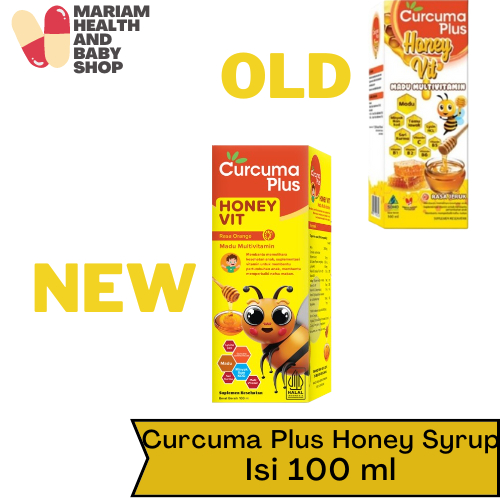 Jual Curcuma Plus Honey Vit Sirup 100 ml Rasa Jeruk - Madu Multivitamin ...