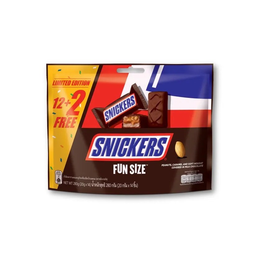 Jual Snickers Fun Size 12+2 Free Limited Edition | Shopee Indonesia