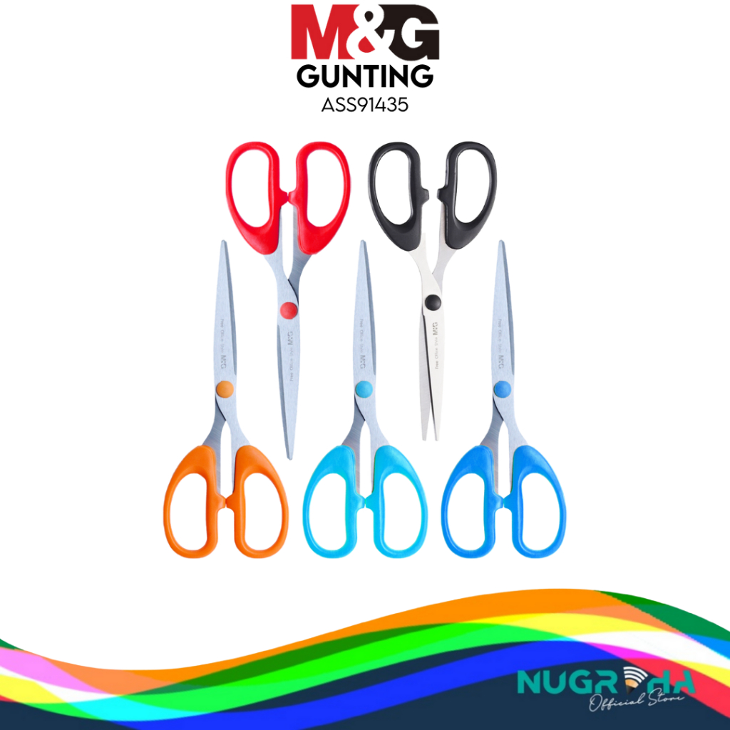Jual M&G ASS91435 Gunting PP stainless steel gagang simetris ujung ...