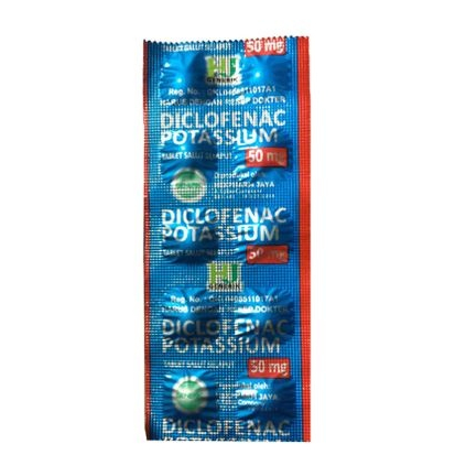 Jual Diclofenac Potassium 50 Mg 1 Strip 10 Tablet (Gen-HJ) | Shopee Indonesia
